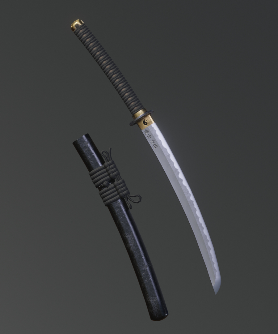 Samurai character blender rigged 3D model - TurboSquid 1549310