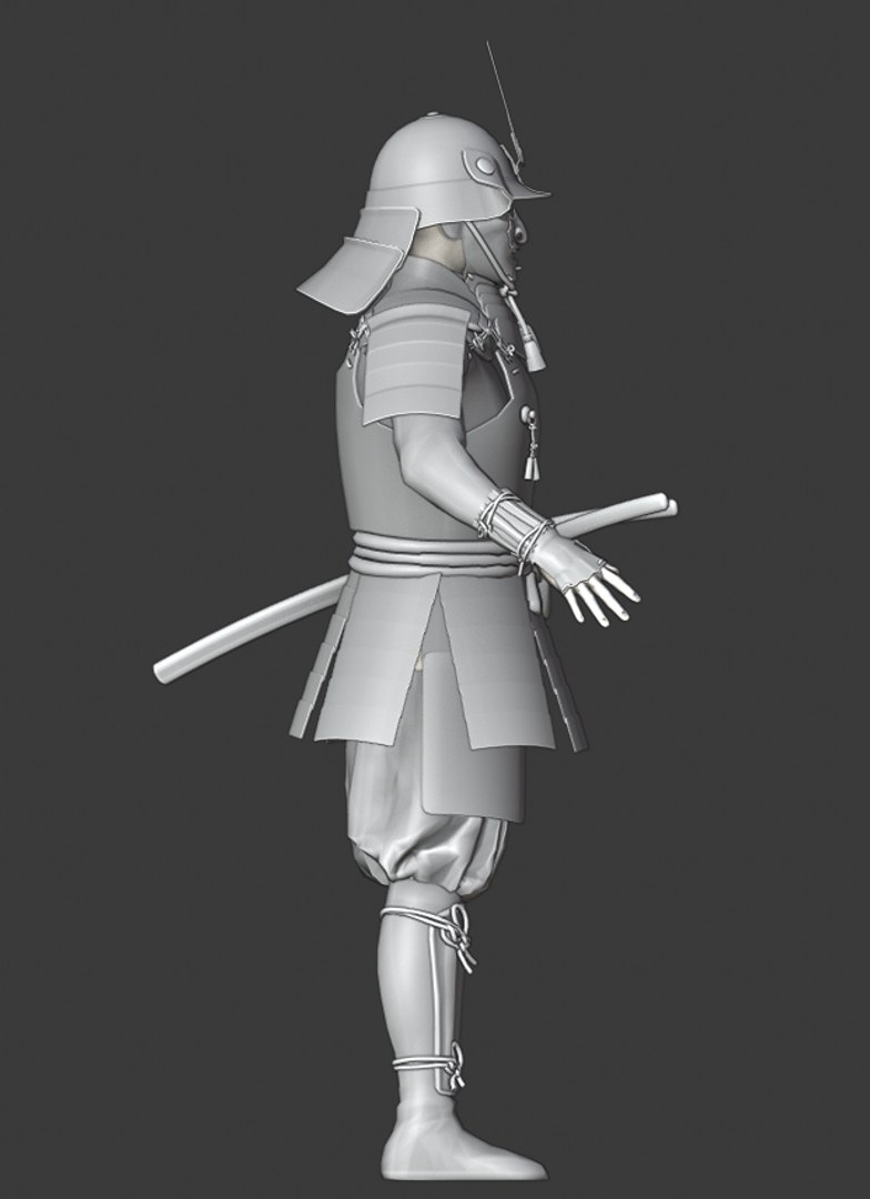Samurai Character Blender Rigged 3D Model - TurboSquid 1549310