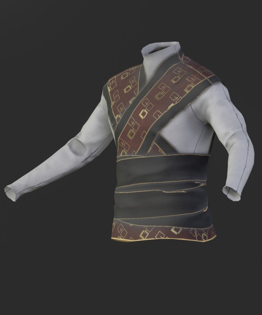 Samurai character blender rigged 3D model - TurboSquid 1549310