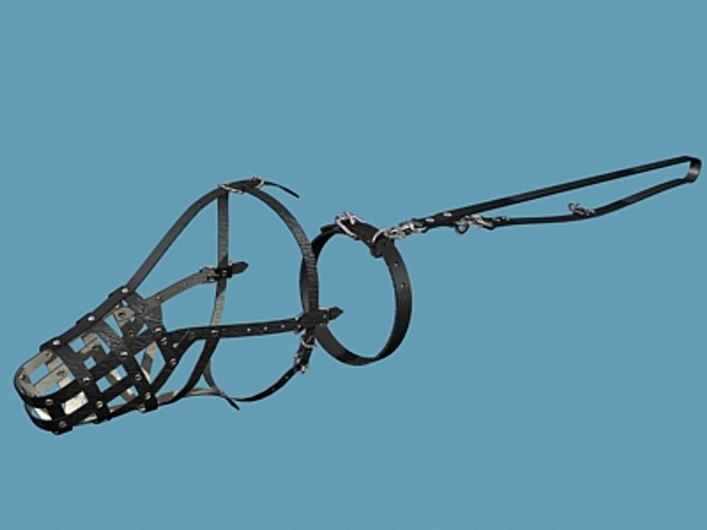 Dog Muzzle Collar 3ds