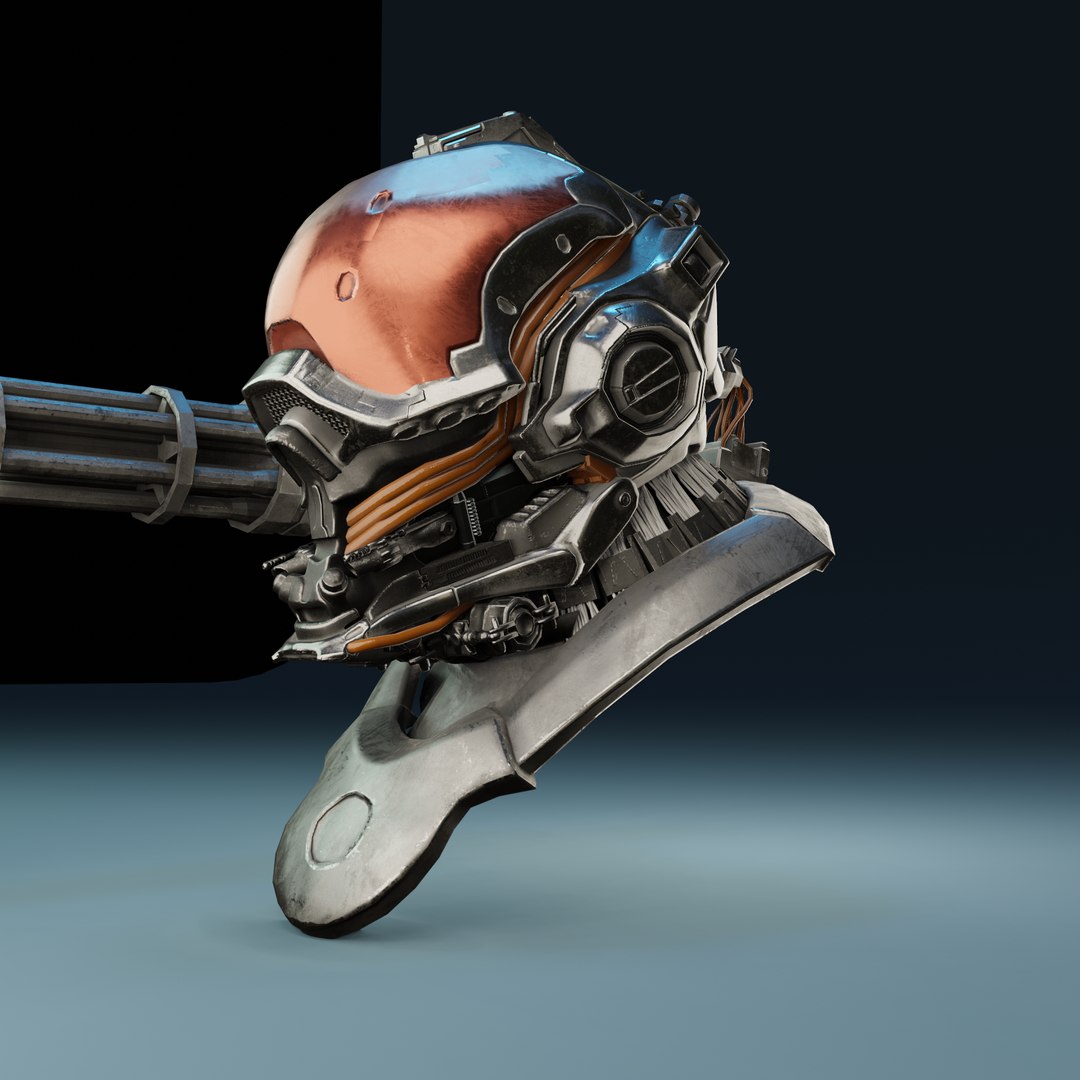 Robot Head 3D Model - TurboSquid 2243297