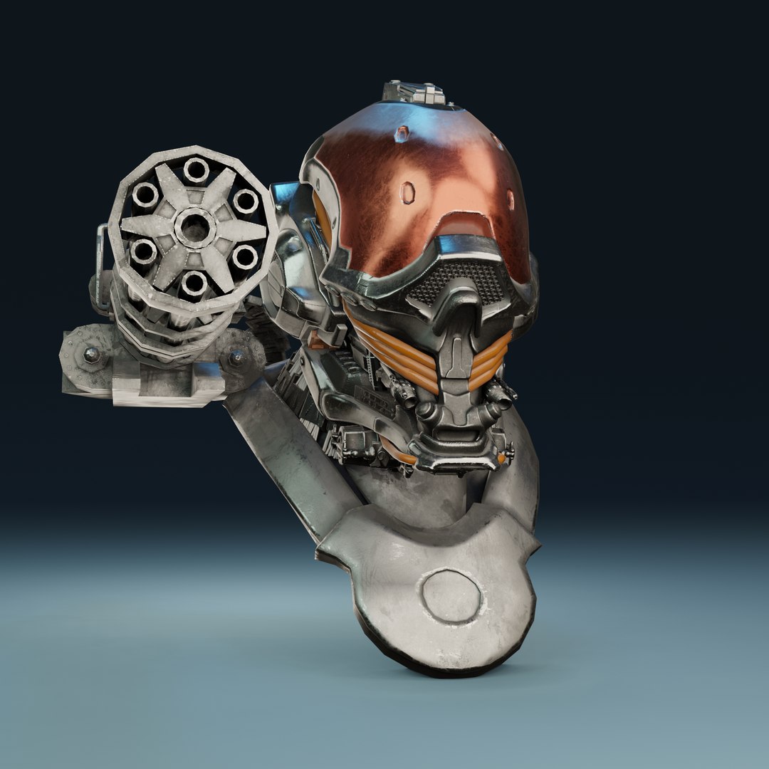 Robot Head 3D Model - TurboSquid 2243297
