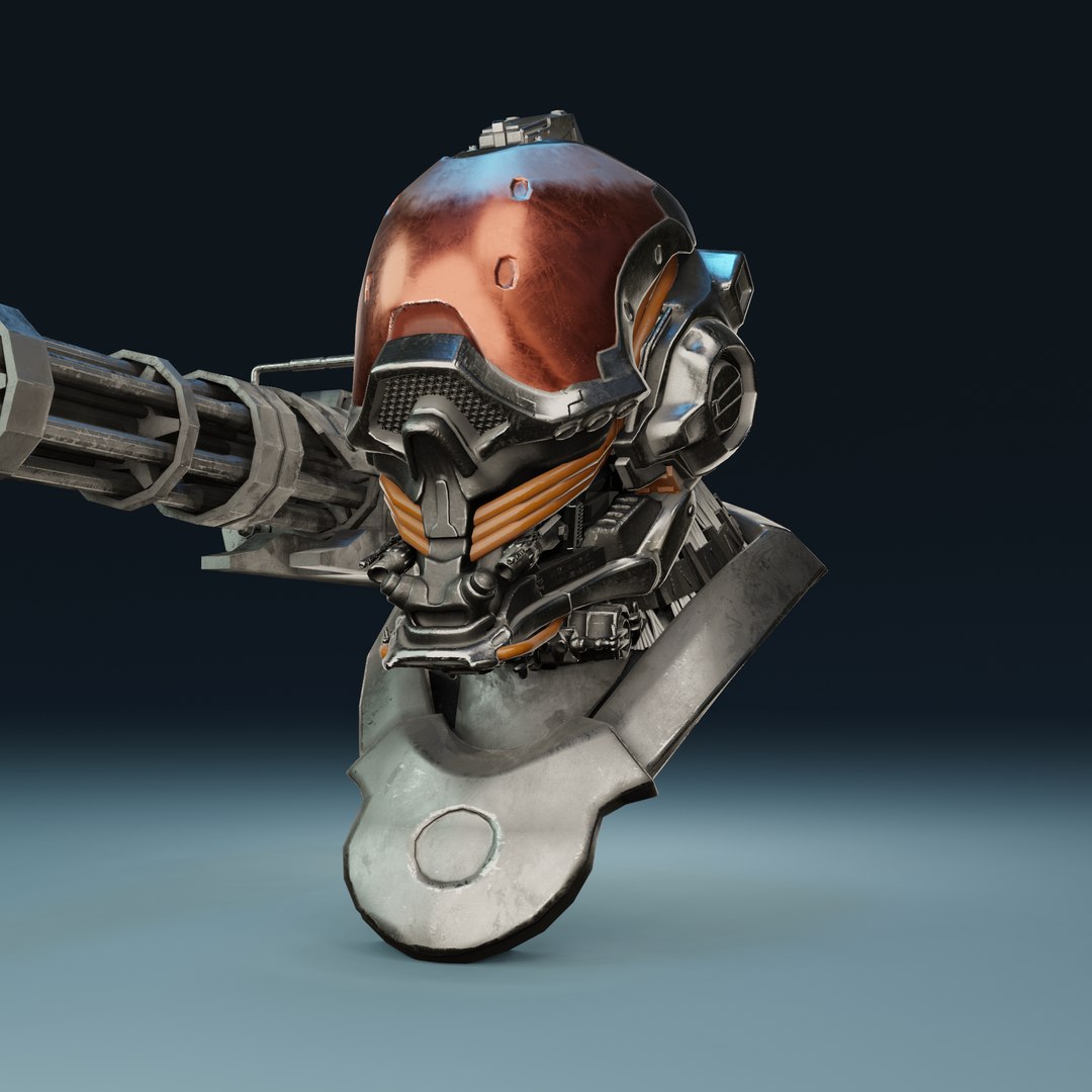 Robot Head 3D Model - TurboSquid 2243297