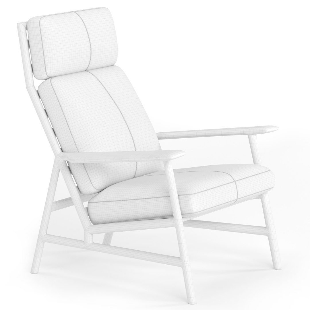 3D model Philosophers Lounge Chair - TurboSquid 1957521