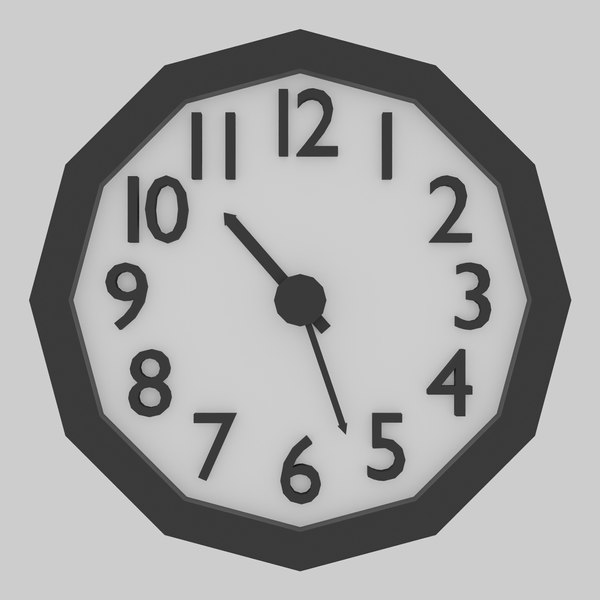Low Poly Clock3D模型 - TurboSquid 1986495