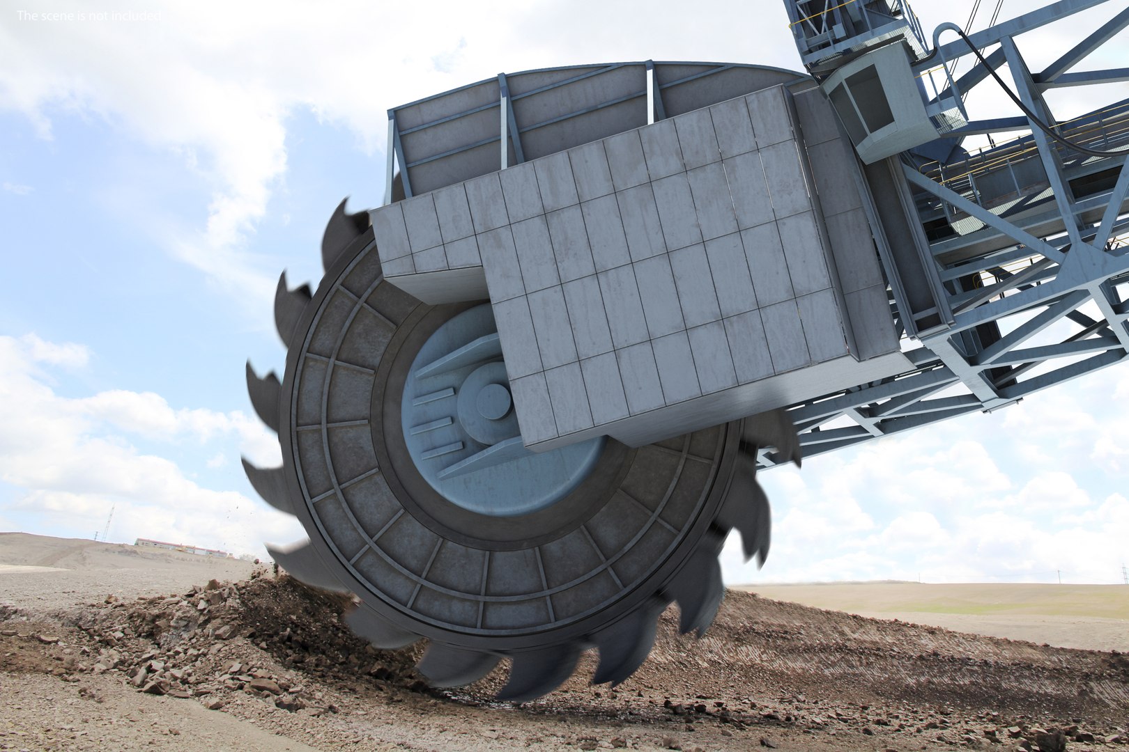 Large Bucket-Wheel Excavator Bagger 293 Rigged 3D - TurboSquid 2386290