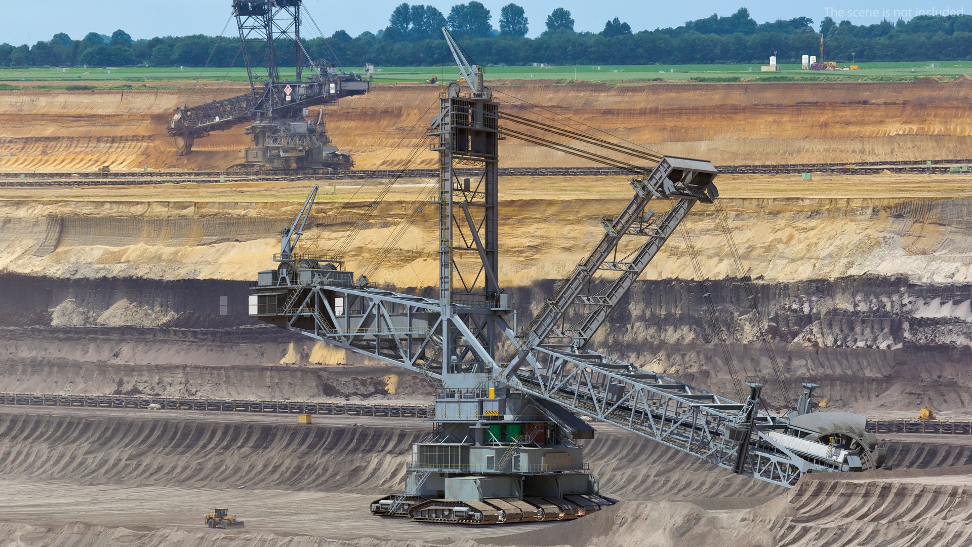 Large Bucket-Wheel Excavator Bagger 293 Rigged 3D - TurboSquid 2386290