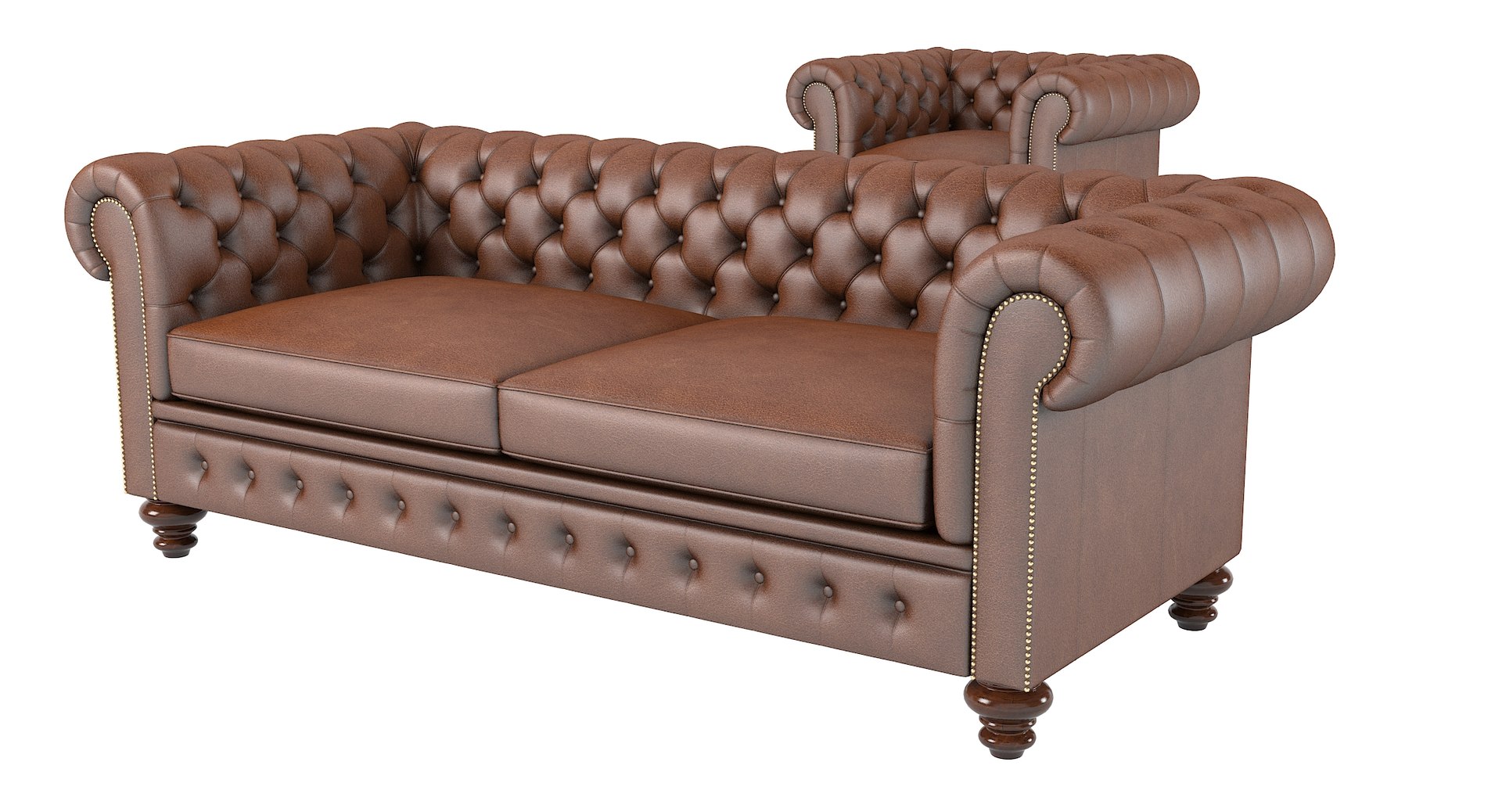 3d Model Chesterfield Traditional Tufted