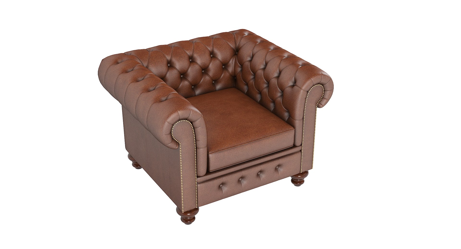 3d Model Chesterfield Traditional Tufted