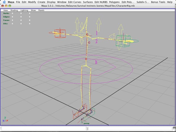 maya joint skeleton character