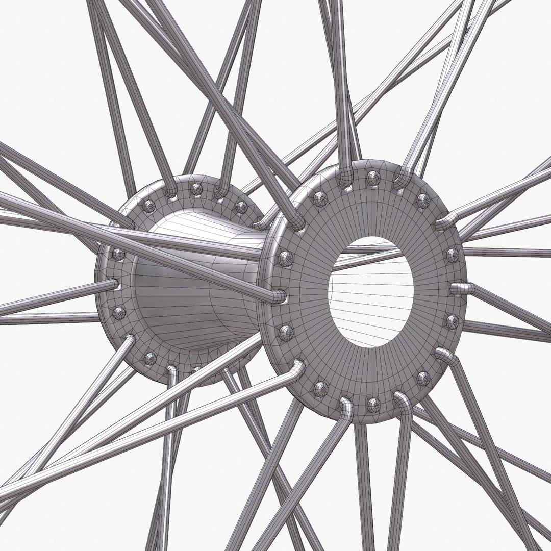 Wheelchair Wheel 3d Model