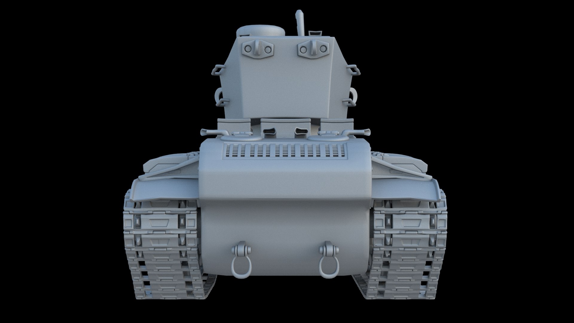 3D Tank KV-5 - Cartoon Version - TurboSquid 2073917