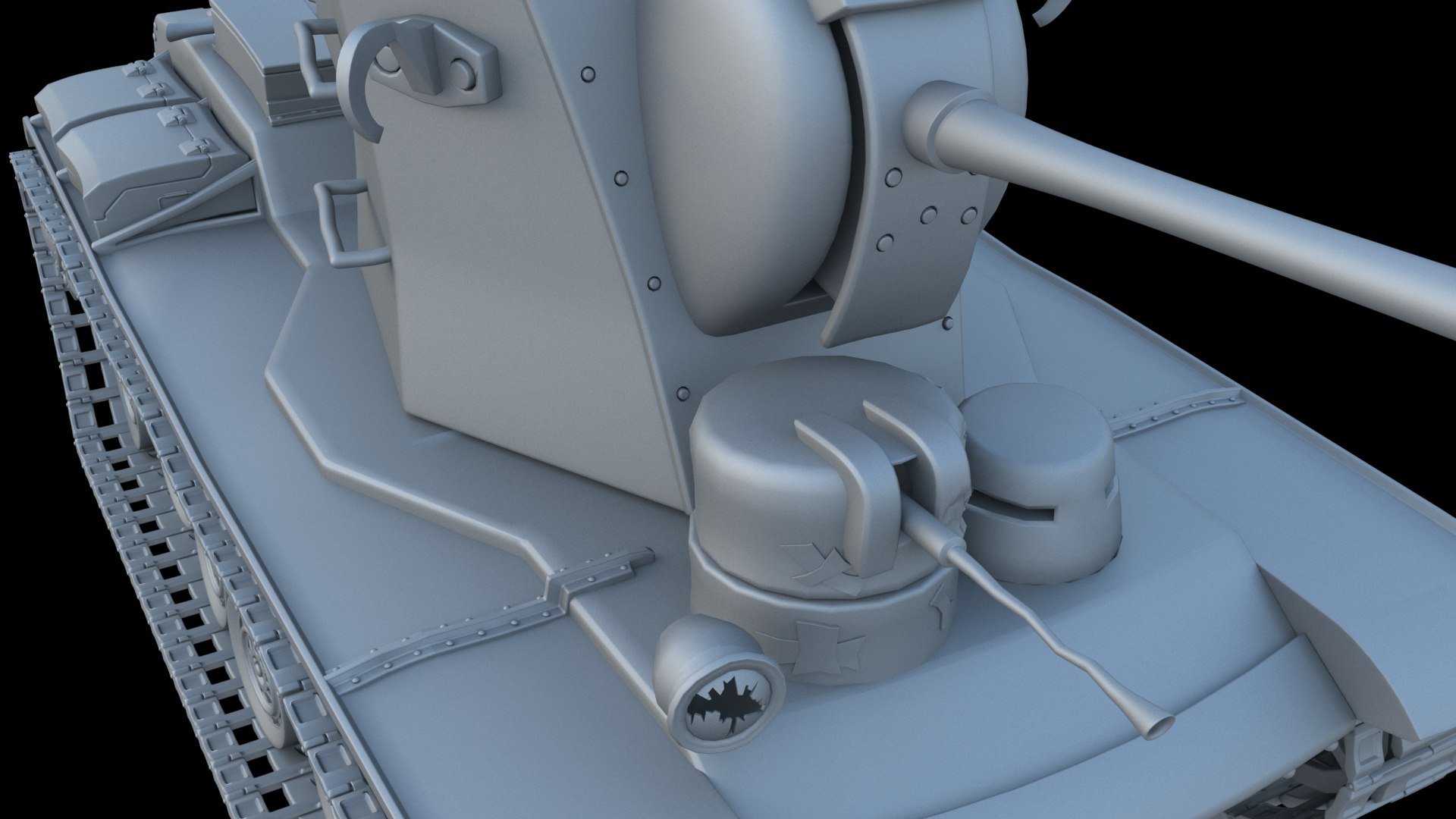 3D Tank KV-5 - Cartoon Version - TurboSquid 2073917