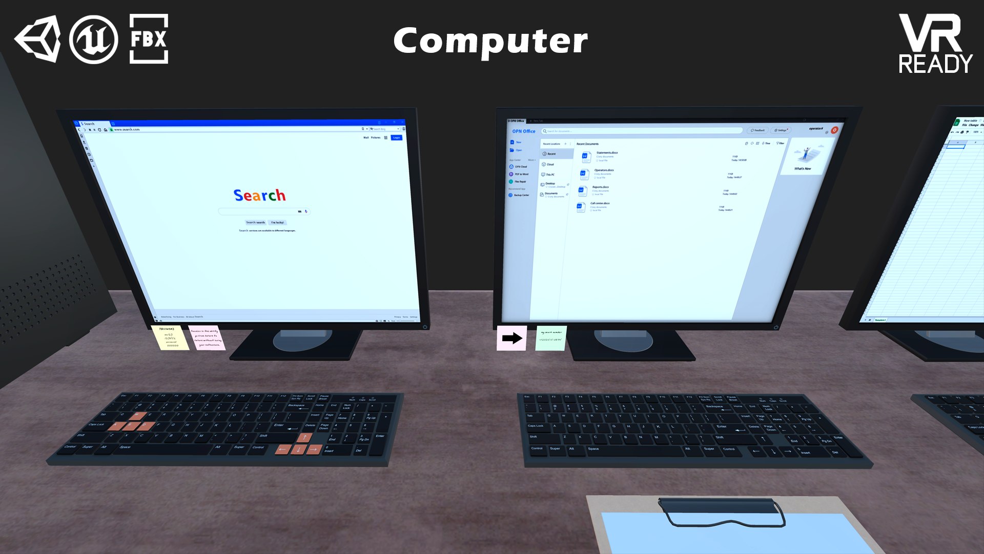 Computer Set 3D Model - TurboSquid 1442465
