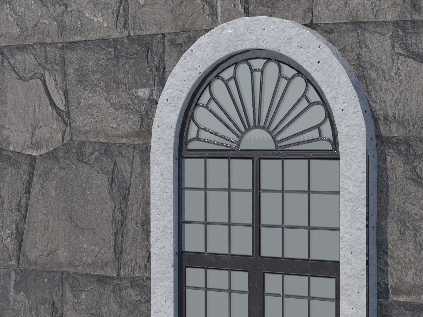 Stained Leaded Windows Low-poly Model - TurboSquid 1945391