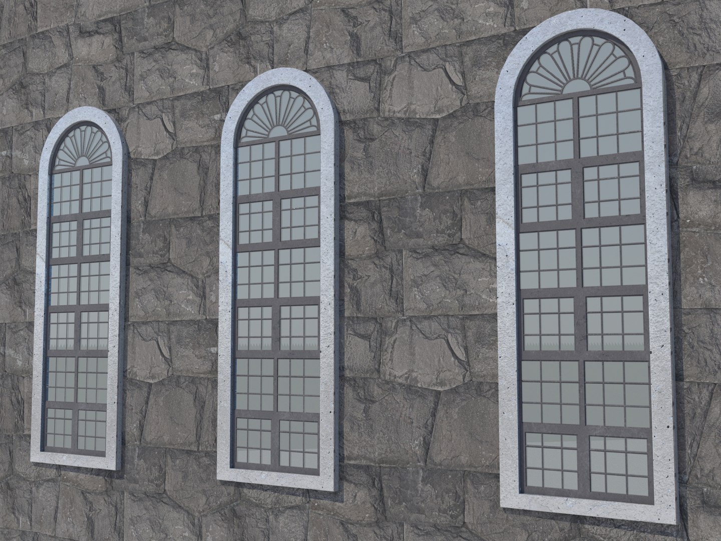 Stained Leaded Windows Low-poly Model - TurboSquid 1945391