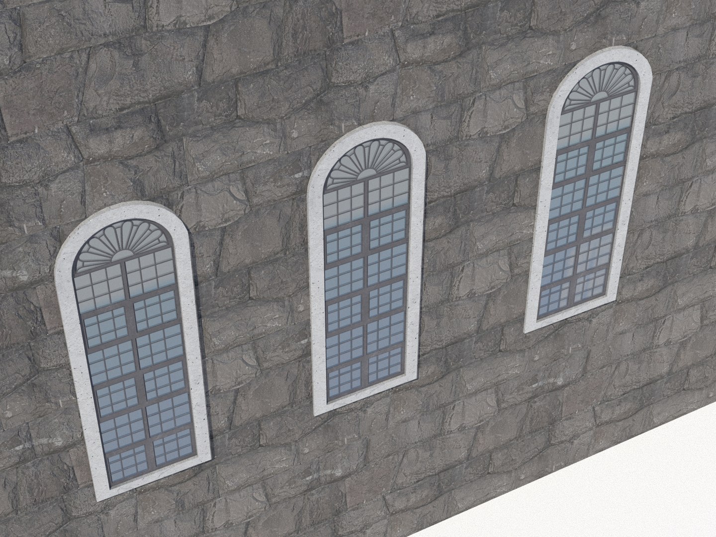 Stained Leaded Windows Low-poly Model - TurboSquid 1945391