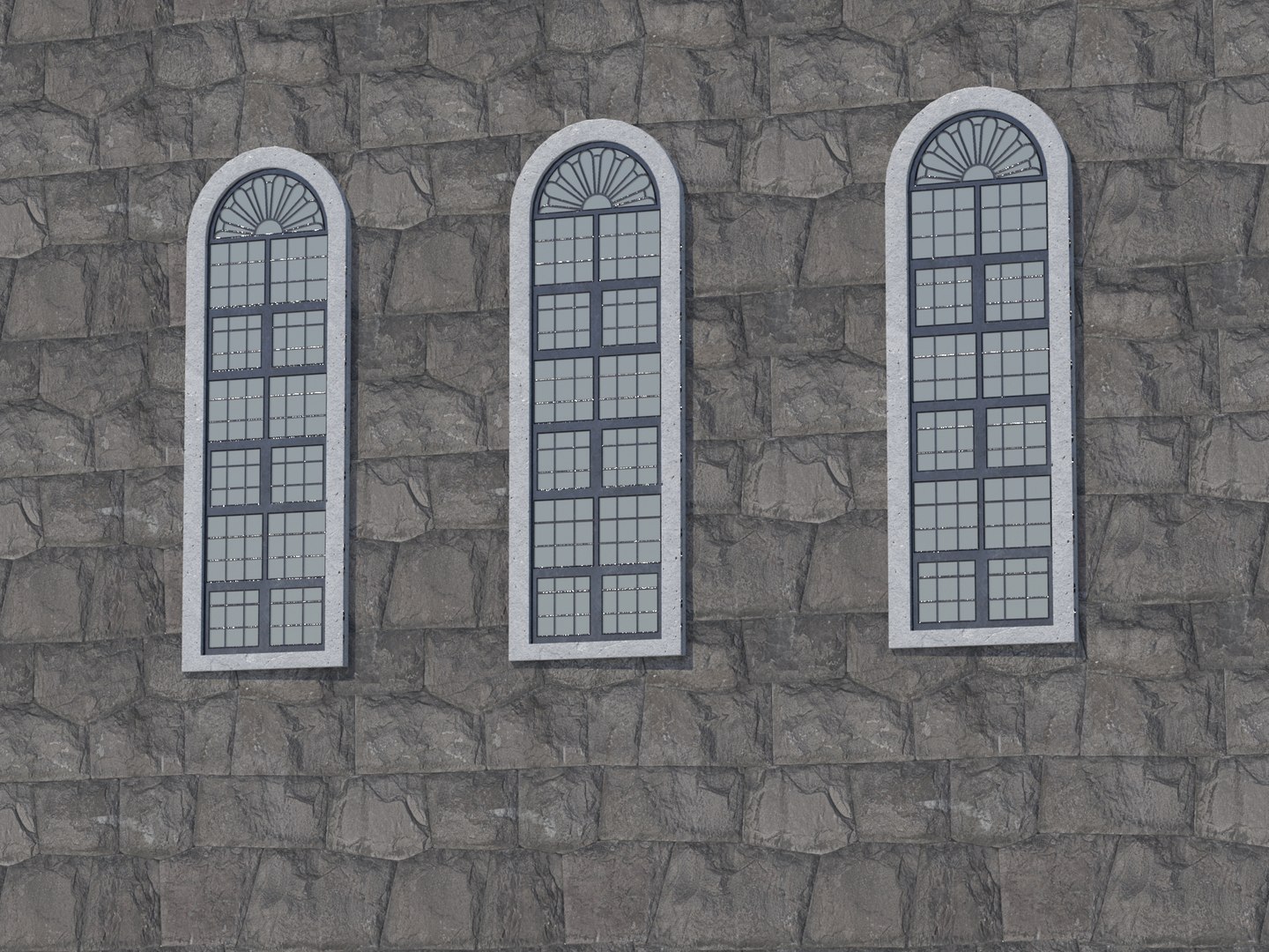 Stained Leaded Windows Low-poly Model - TurboSquid 1945391