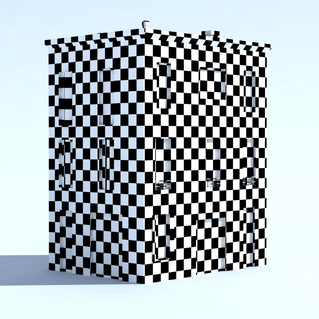 building exterior bake shadows 3d max