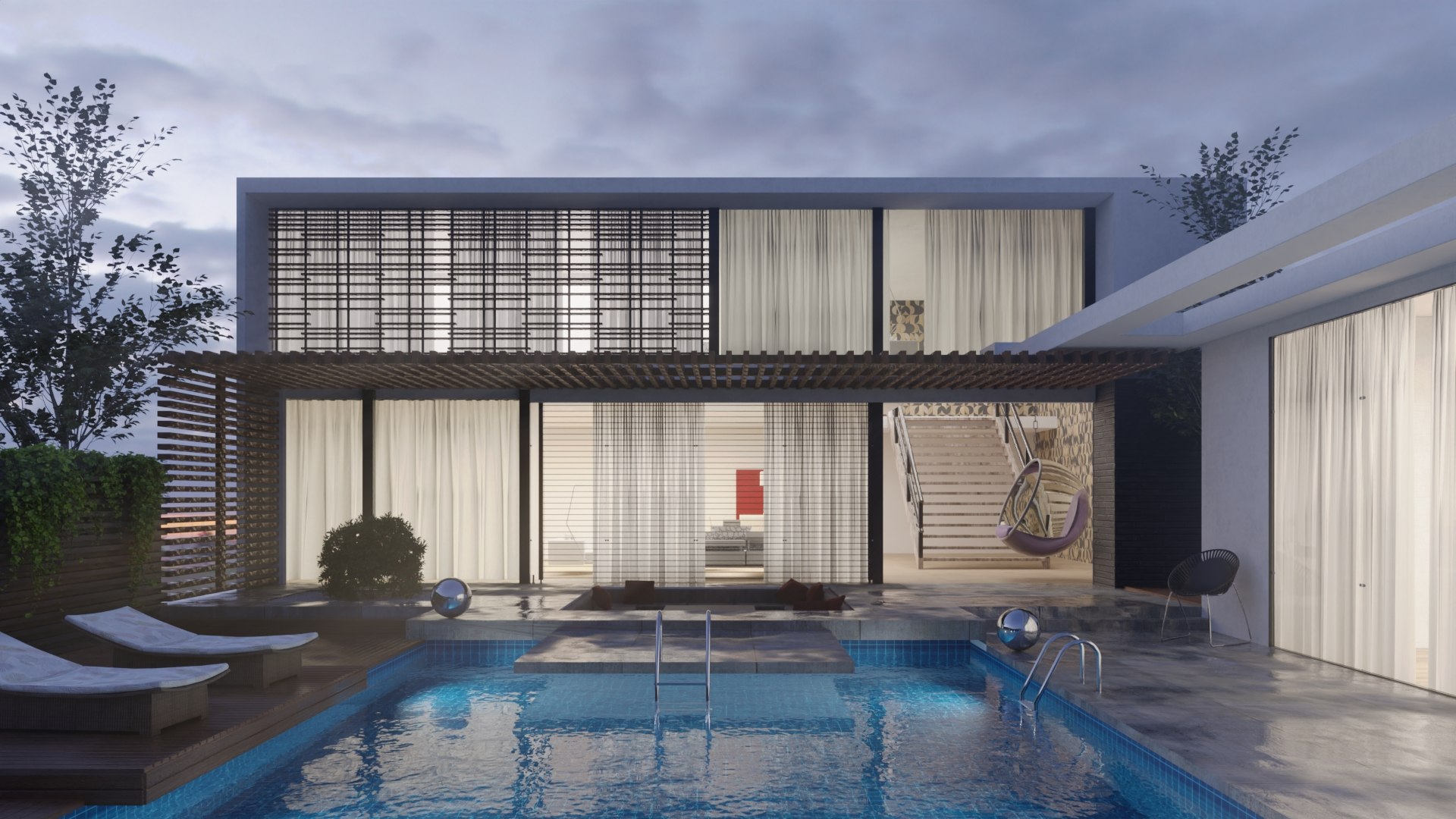 3D House 01 With Swimming Pool - TurboSquid 2195290