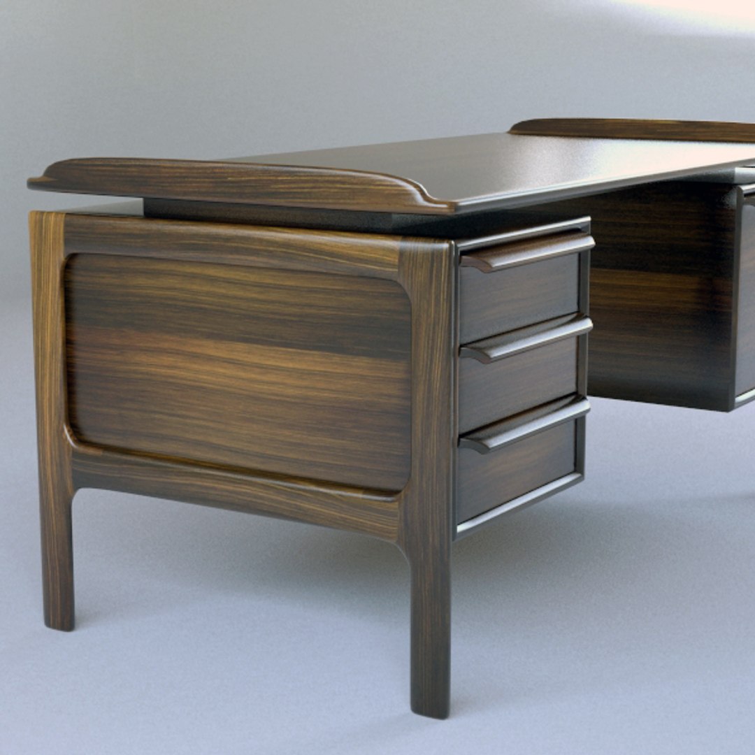 3d Model Vintage Desk