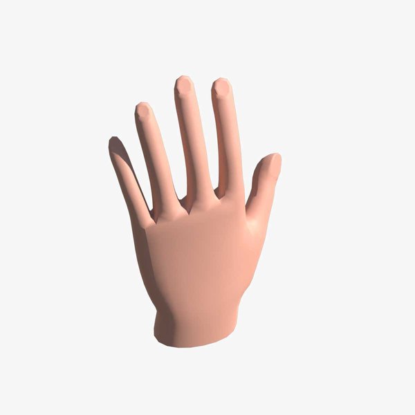 modelo 3d Modelo 3D de mano humana de dibujos animados - TurboSquid 2288472