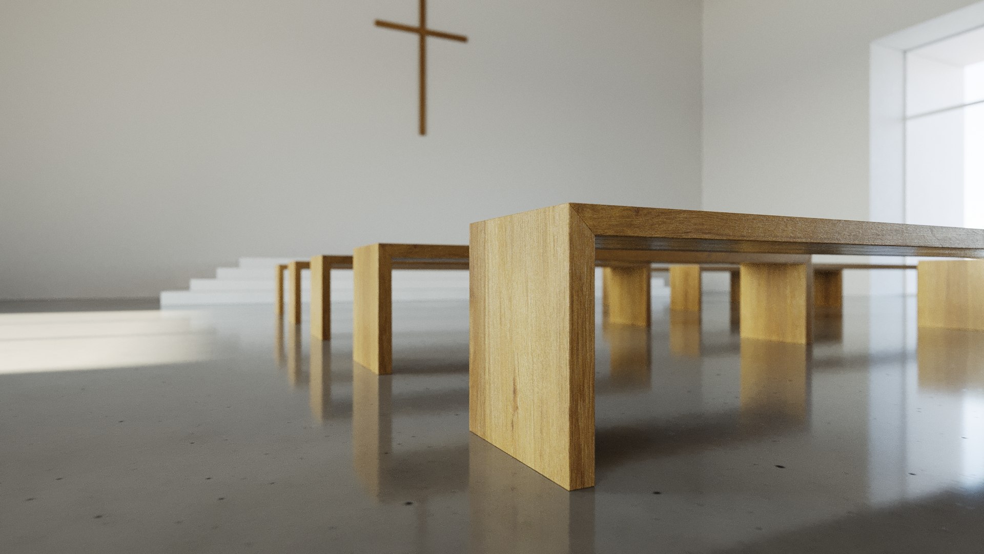 3D Photorealistic Modern Church - TurboSquid 2169834