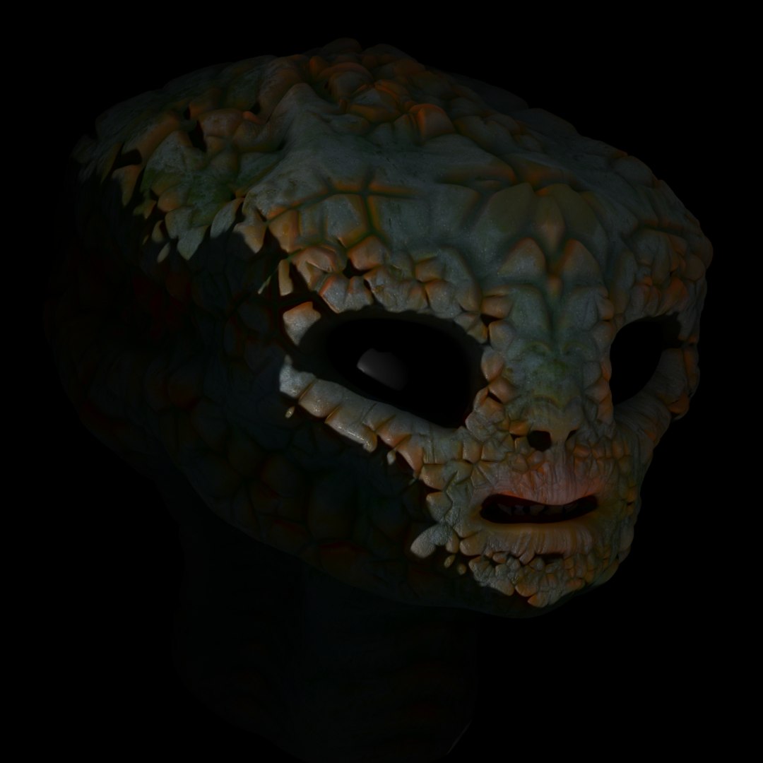 Alien Head 3D Model - TurboSquid 1273436