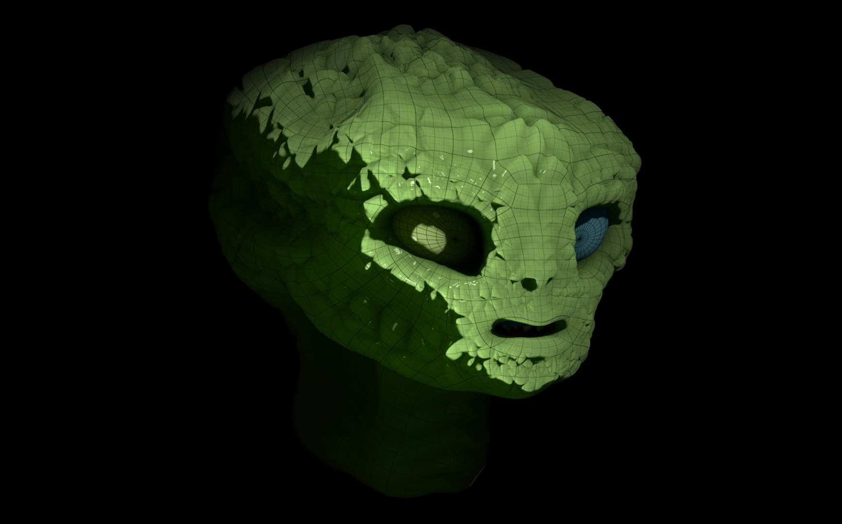 Alien Head 3D Model - TurboSquid 1273436