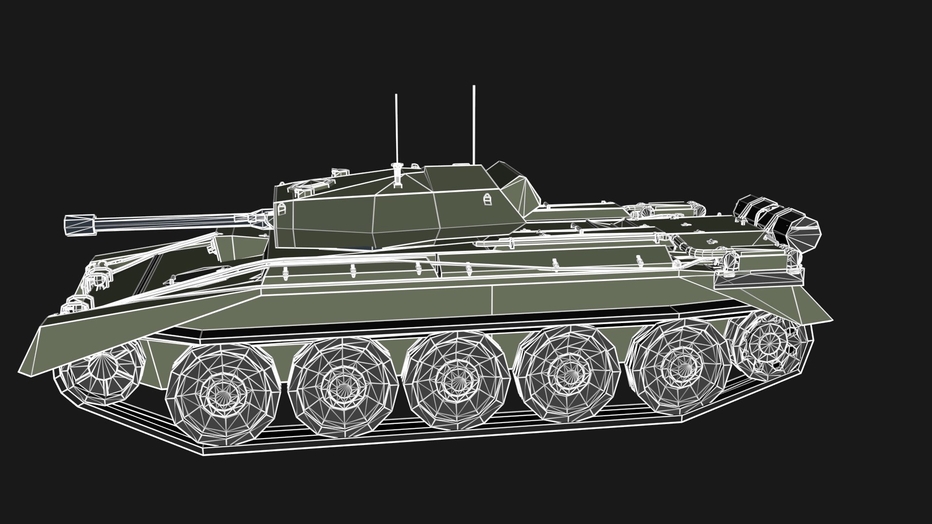 3D Crusader Tank Isometric - TurboSquid 1429401