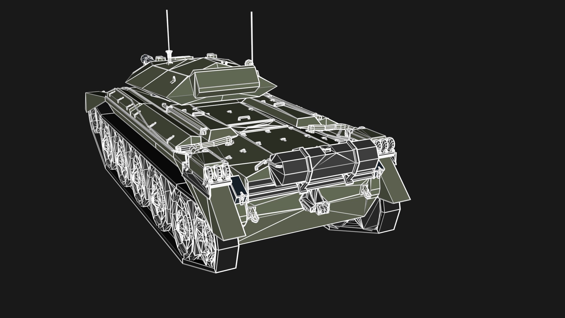 3D Crusader Tank Isometric - TurboSquid 1429401