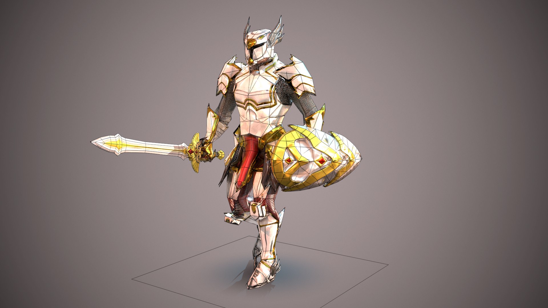 3D Knight Hero Guardian - TurboSquid 1518934
