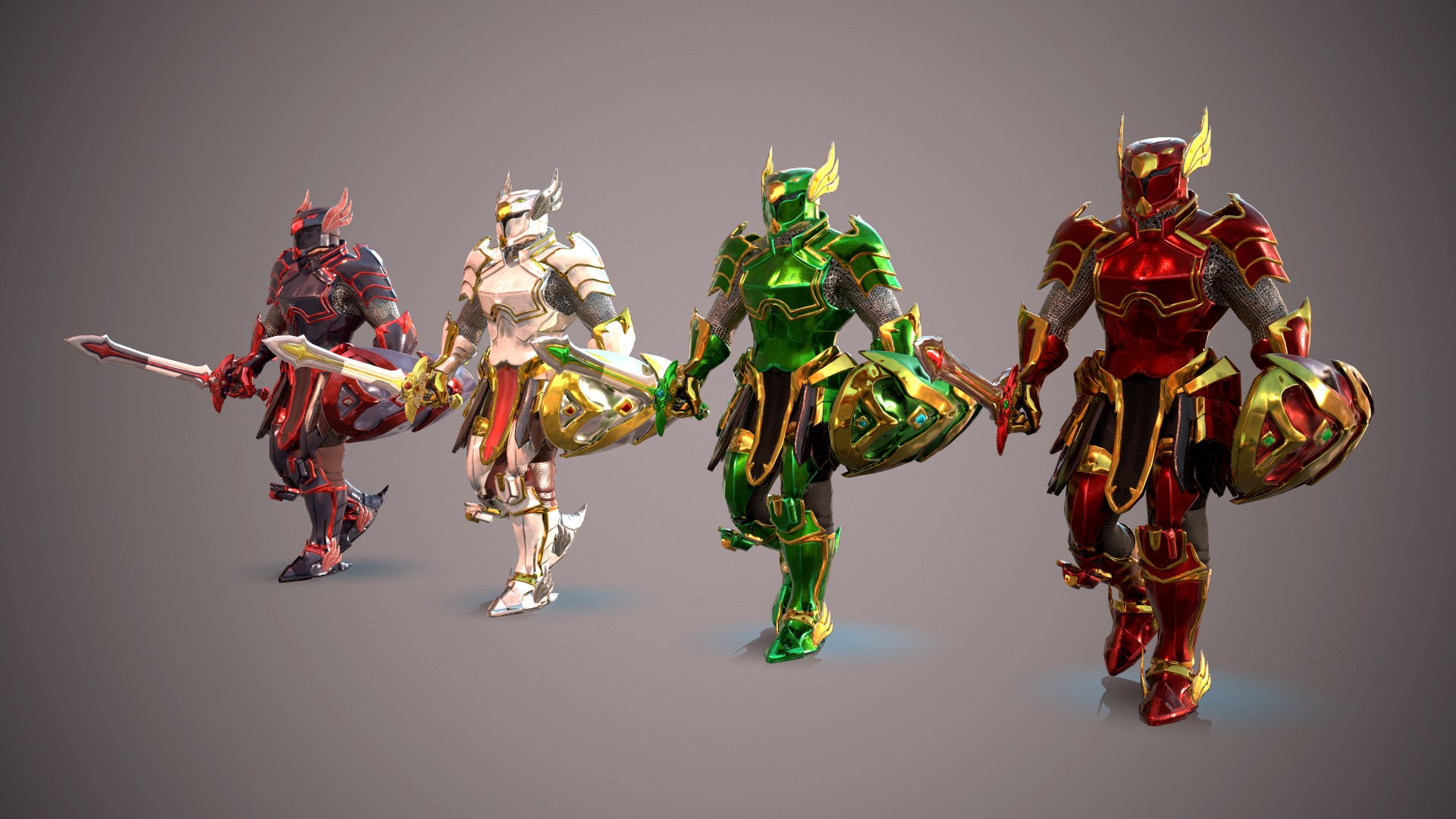 3D Knight Hero Guardian - TurboSquid 1518934