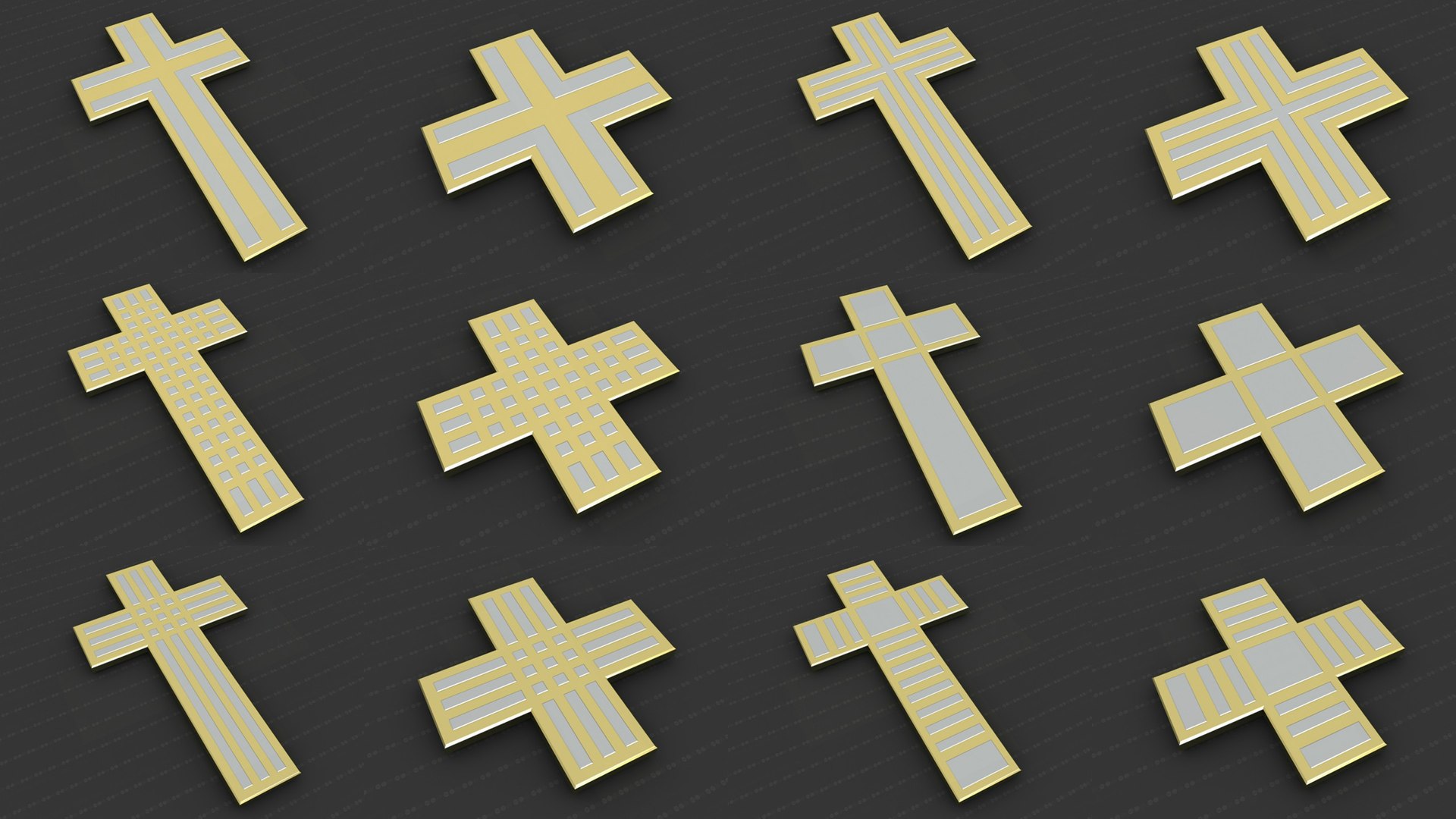 3D Crosses Vol 4 Model - TurboSquid 1488657