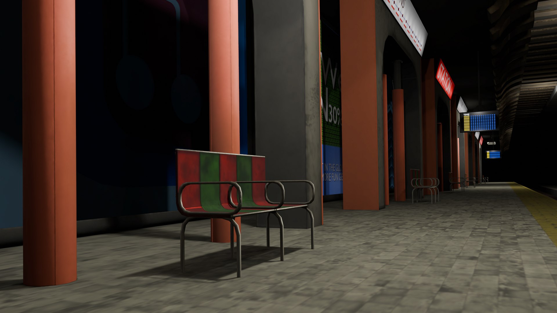 VR Metro Station Model - TurboSquid 2152038