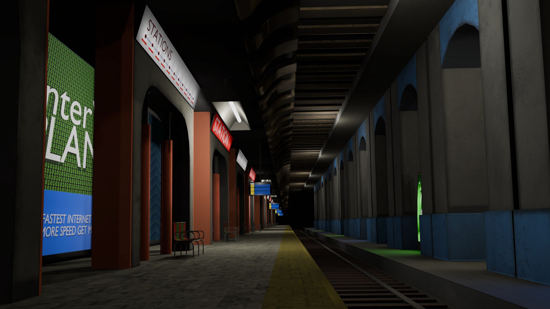 VR Metro Station model - TurboSquid 2152038