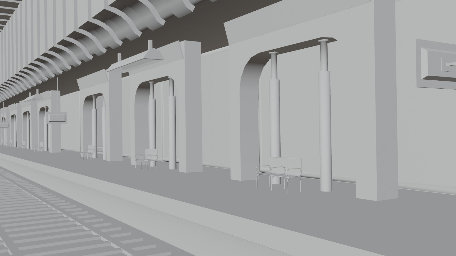 VR Metro Station Model - TurboSquid 2152038