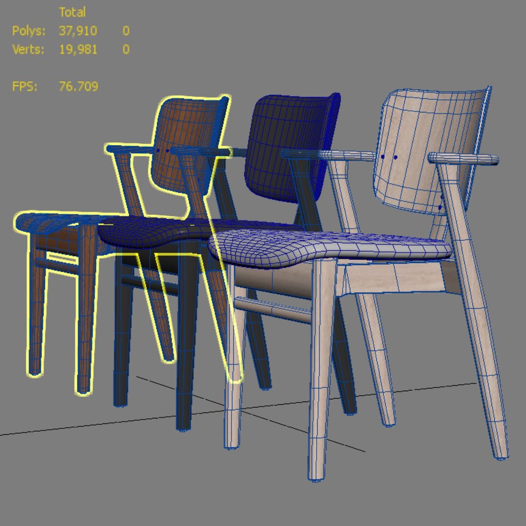 Artek Domus Chair 3D Model - TurboSquid 1688352