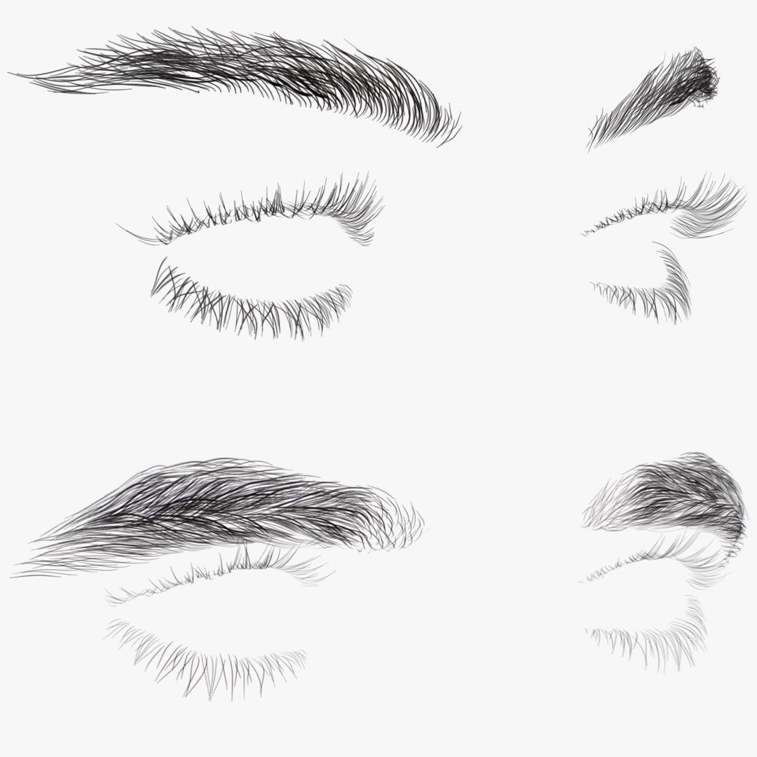 how to draw eyebrows and eyelashes