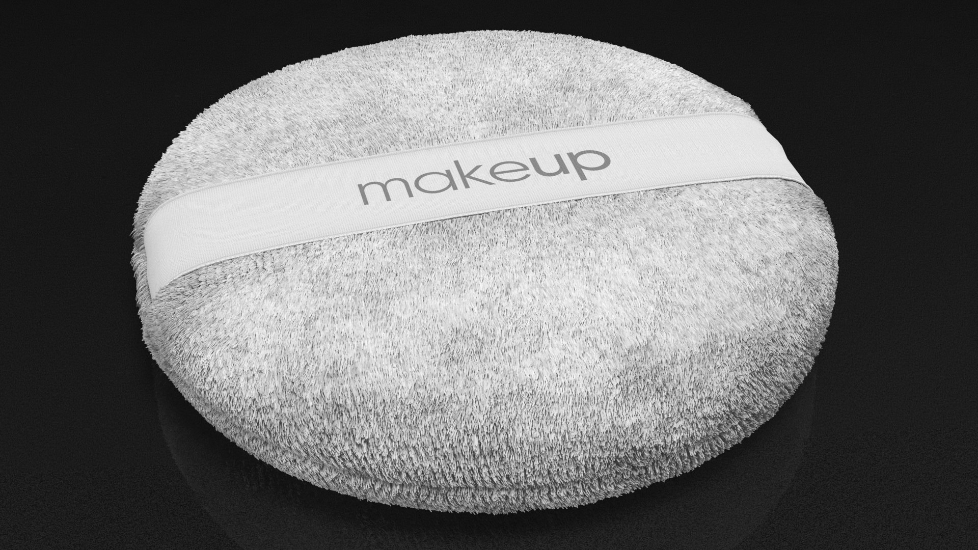 3D Powder Puff with Strap Fur - TurboSquid 1830873