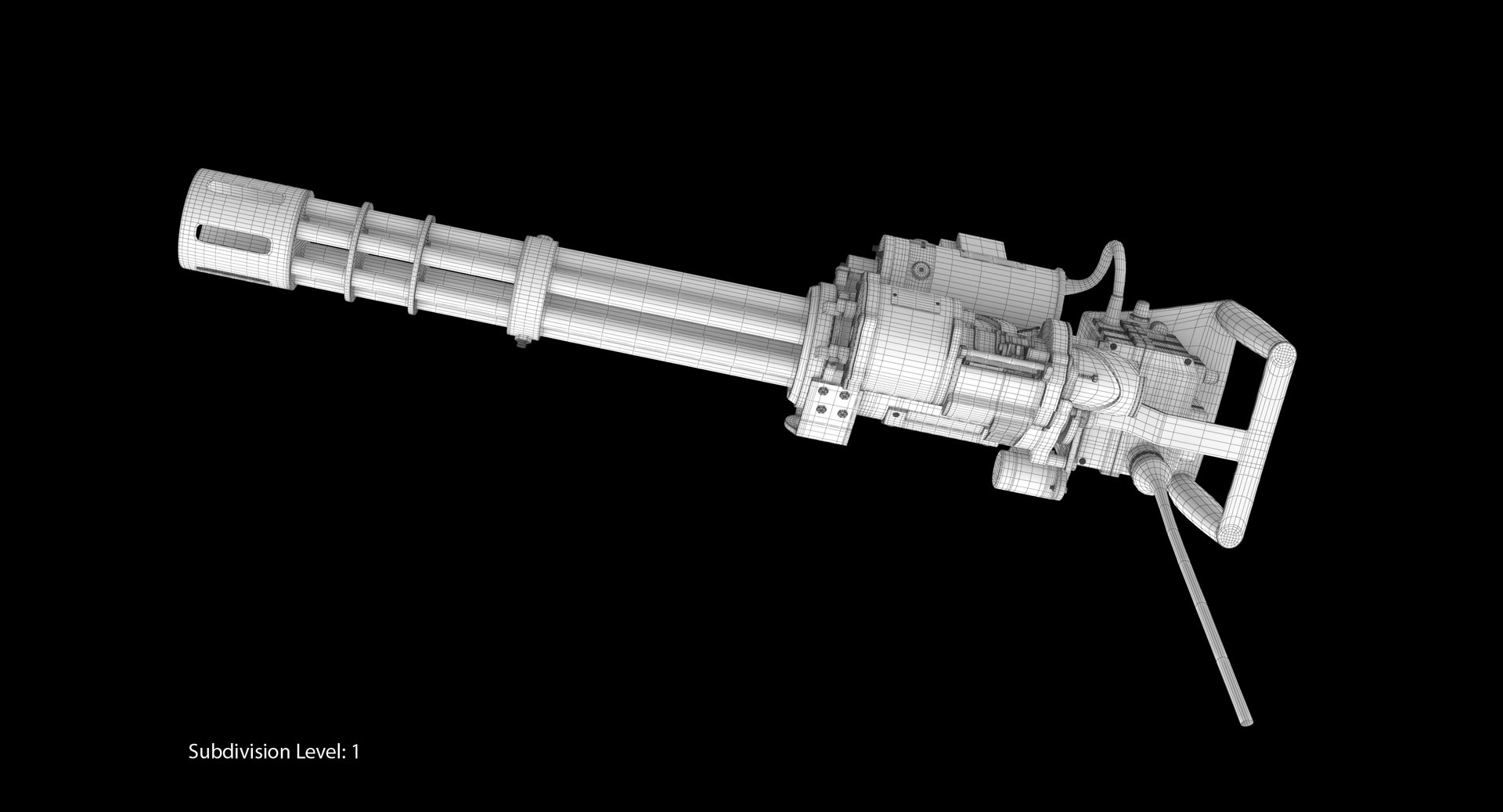M134 minigun dirt 3D model - TurboSquid 1203740