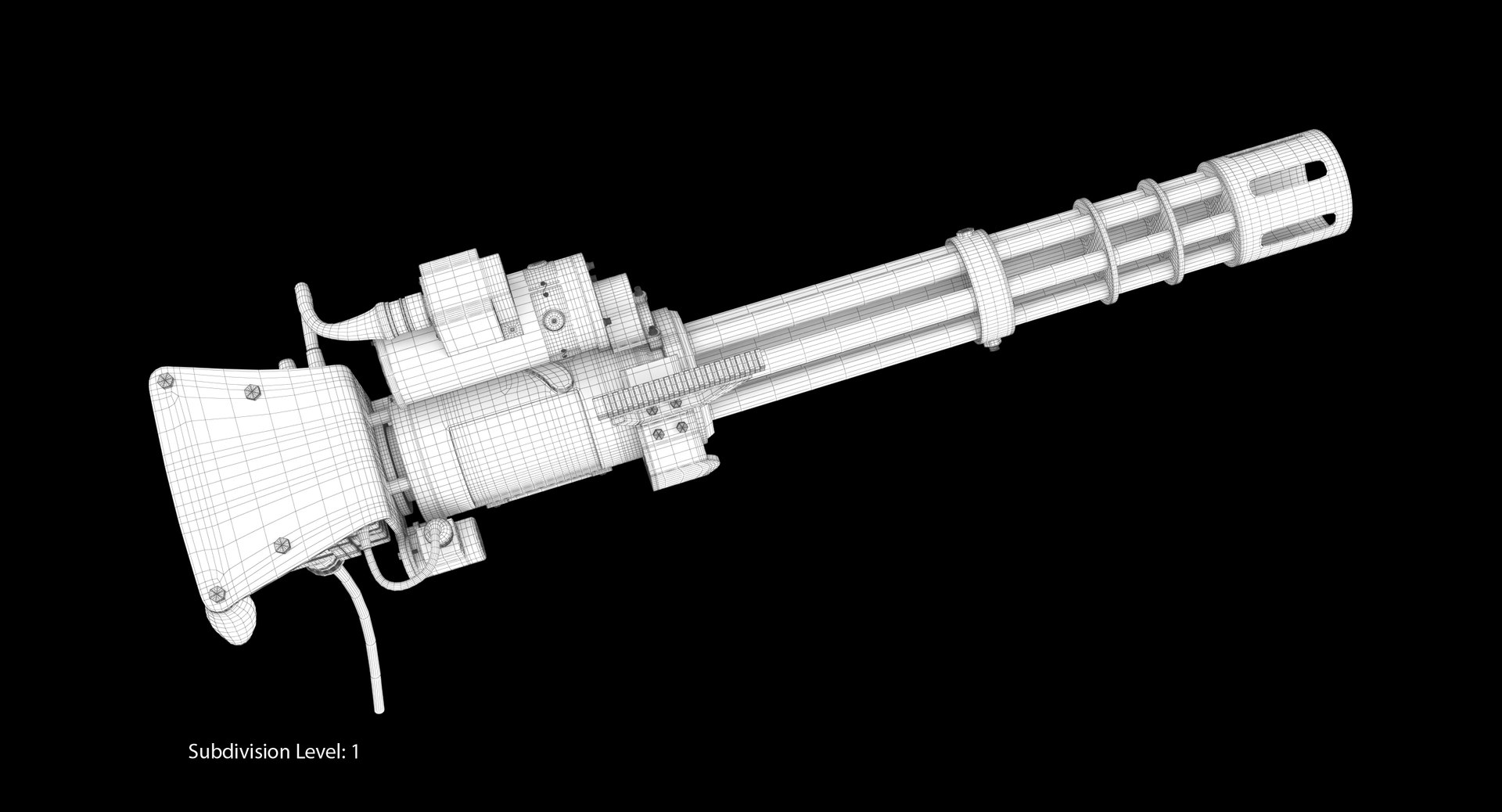 M134 minigun dirt 3D model - TurboSquid 1203740