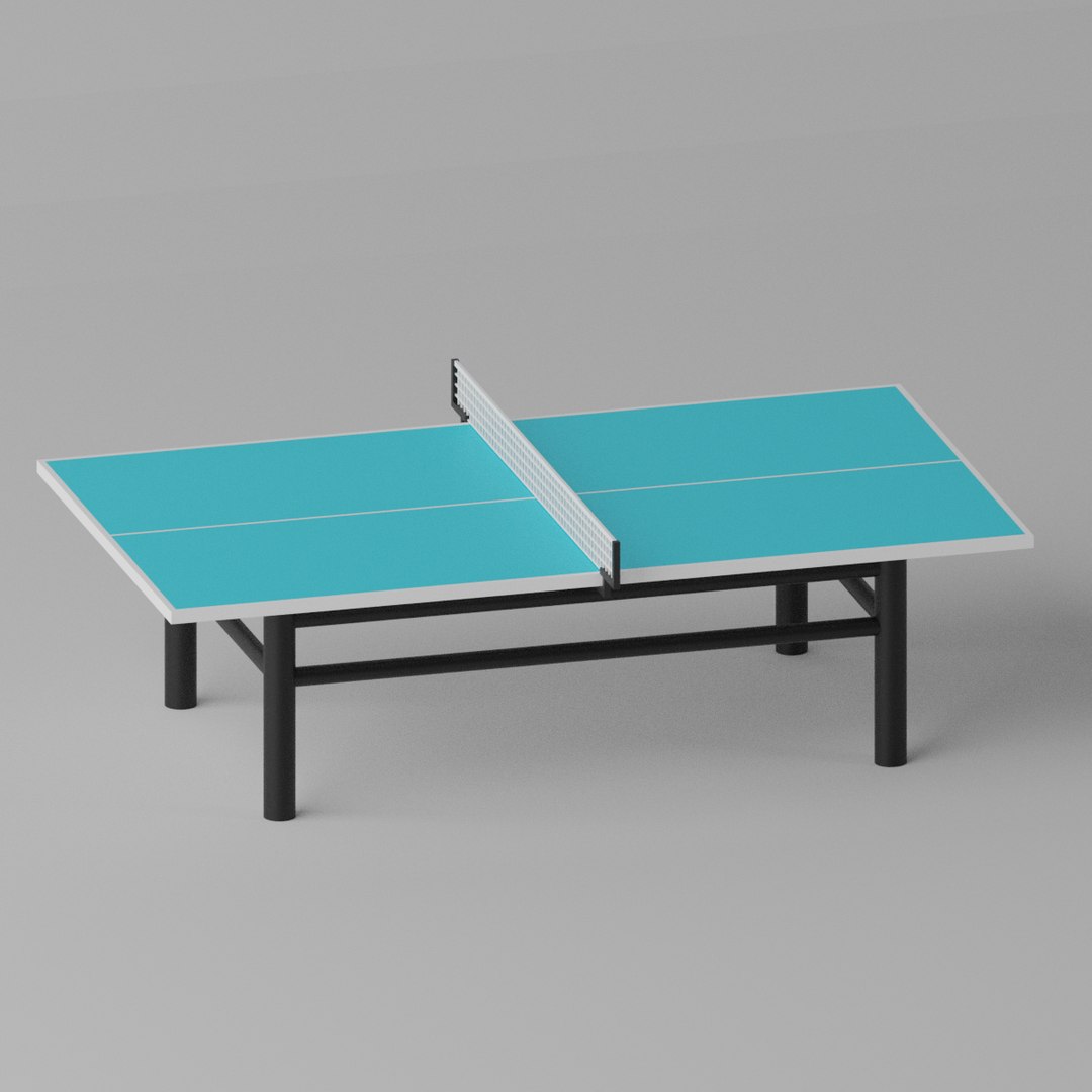 3D Cartoon Table Tennis Ping Pong - TurboSquid 2233457
