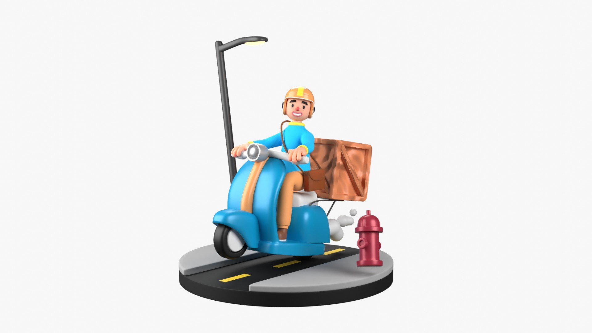 3d Courier Delivery 3D Model - TurboSquid 2246612