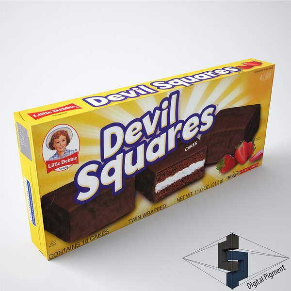 3dsmax little debbie devil squares