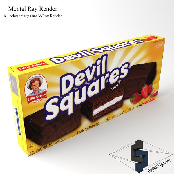 3dsmax little debbie devil squares