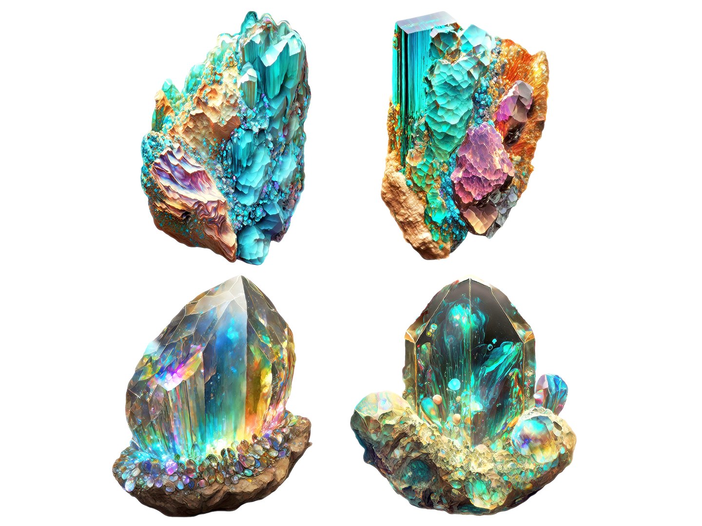 Magical Crystals 3D Model - TurboSquid 2108097