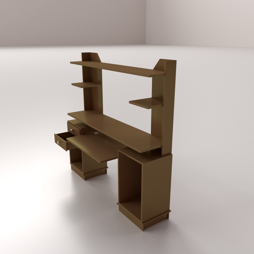 3D Computer Desk model - TurboSquid 1783276