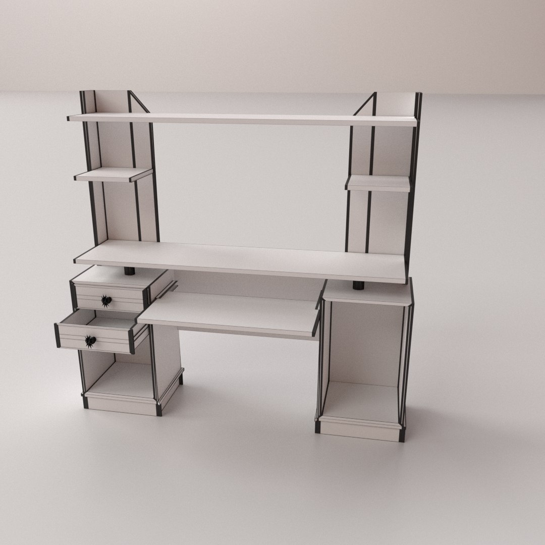 3D Computer Desk model - TurboSquid 1783276