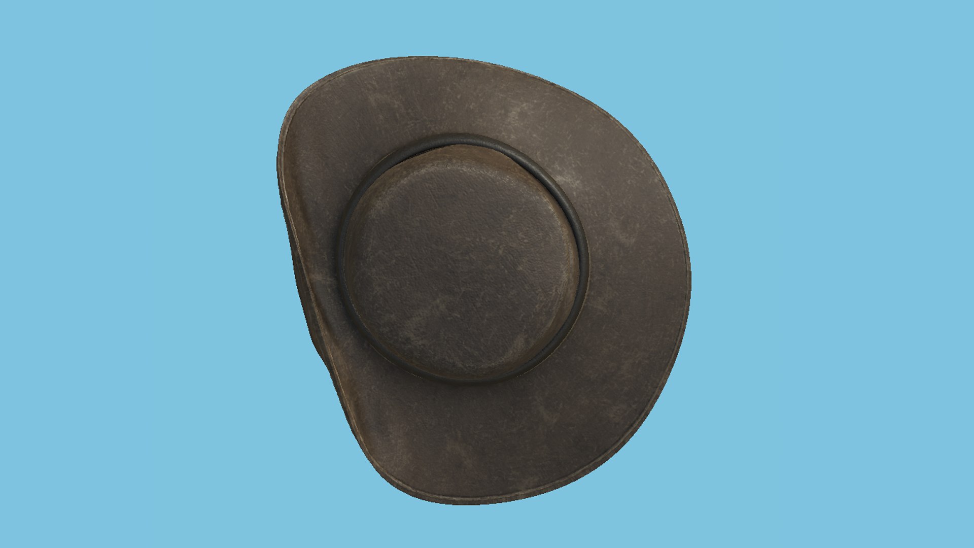 3D model Rust Leather Hat - Character Fashion Design - TurboSquid 1719354